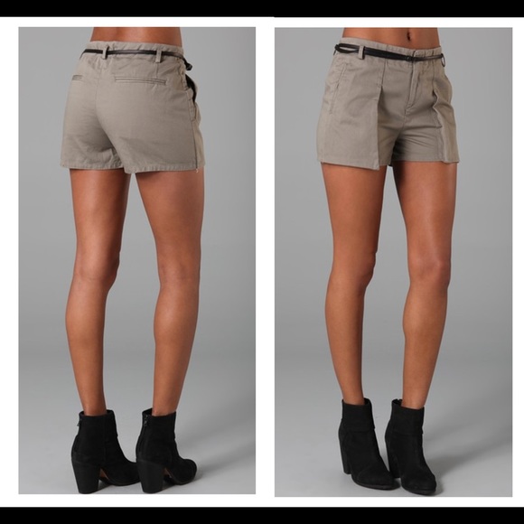 rag & bone | Shorts | New Rag Bone Errington Cargo Khaki Pintuck Safari ...